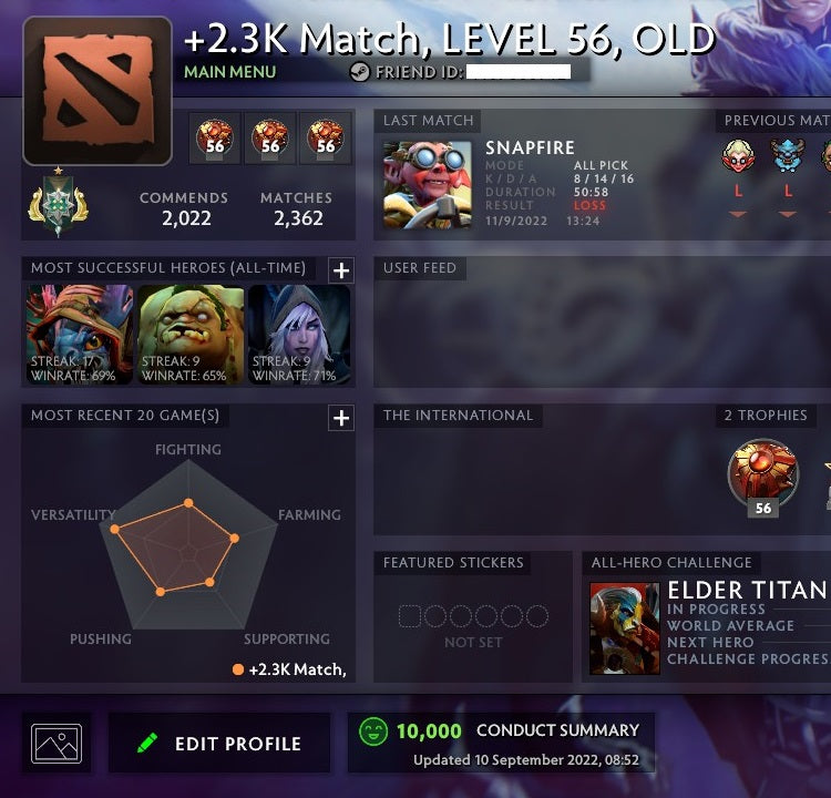 Archon I | MMR: 2200 - Behavior: 10000 – CayThue24